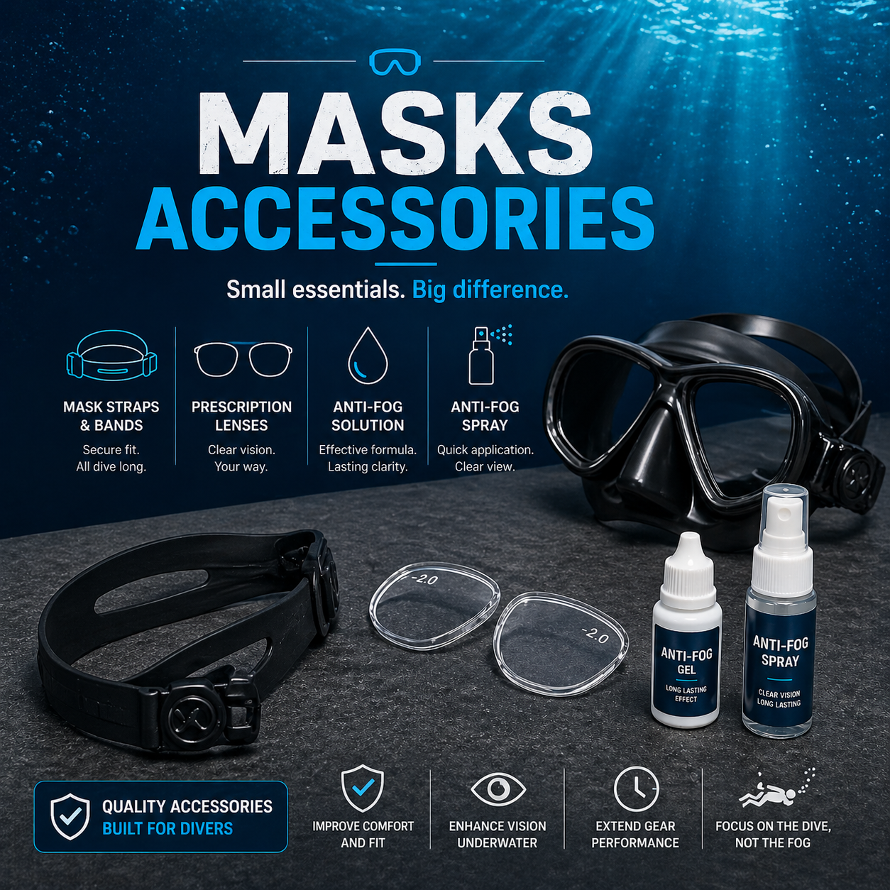 Masks Accessories – Rui Diving Centre